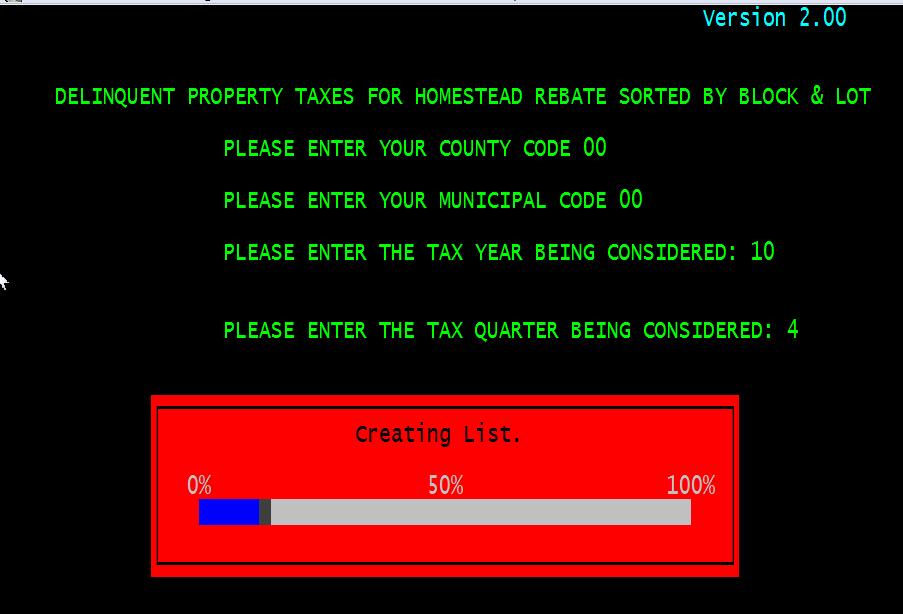 Email Homestead Delinquent List – Municipal Software Inc.