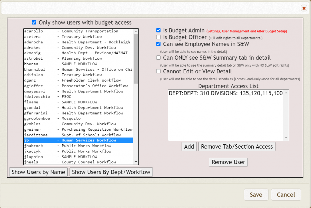 User Management (Adv. Billing) – Municipal Software Inc.