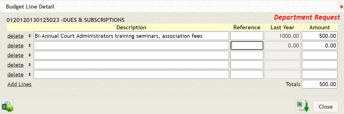 Add Detail to Request Line – Municipal Software Inc.