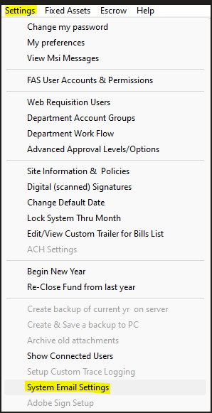 Automatically Email Purchase Orders – Municipal Software Inc.