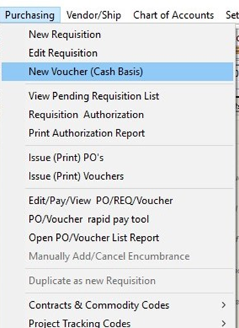 Create and Record a Manual Check Using a Voucher – Municipal Software Inc.