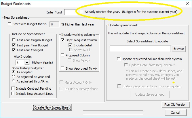 Create a New Budget in Excel – Municipal Software Inc.