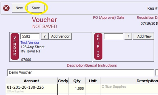 Create and Record a Manual Check Using a Voucher – Municipal Software Inc.