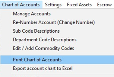 Print or Export the Chart of Accounts – Municipal Software Inc.